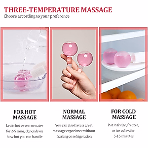 Ice Globes for Facials, New Version Facial Globes Love Heart Shape Skincare Face Globes, Ideal Unique Birthday Gifts, Surprises, Elevate Beauty Routine with Innovative Facial Massager