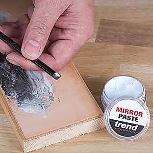 Trend Ultra Fine Mirror Paste & Premium Leather Strop, Hone and Polish Your Knives and Sharpened Tools, DWS/MP/KIT