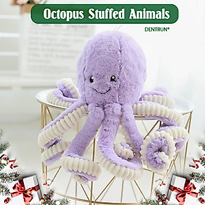 DENTRUN Octopus Stuffed Animals, Giant Octopus Plush Doll Play Toys for Kids Girls Boys Adults Birthday Xmas Halloween Present Stuffed Sea Animals Plushie, 7/16/24/32 Inches, 5 Colors