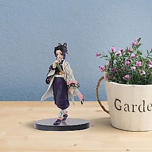 Shinobu Figure 6.3 Inch Demon Slayer Figure Premium Kimetsu No Yaiba Action Figure Handmade Kamado Nezuko Figure Statue Anime Collection Figurine Doll Toys Gifts for Anime Fans