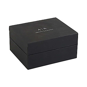 A｜X ARMANI EXCHANGE Men's Chronograph Stainless Steel Watch, Color: Silver/Black (Model: AX2600)