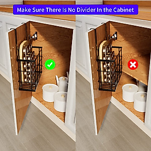 Qflushor Cabinet Door Organizer with Towel Bar, Cutting Board Organizer with Towel Holder, Over The Cabinet Door Organizer, Kitchen Cabinet Organizer for Pantry, Baking Sheet, Plastic Wrap, Black