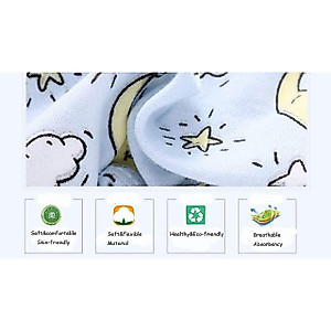 BIS New Baby Training Pants 6 Layers, Cotton Potty Training Pants, Training Underwear for Baby Boys and Girls Over 15 Months Old, Diapers Training Pants Toddler, Assorted Printed Cute Designs, Blue