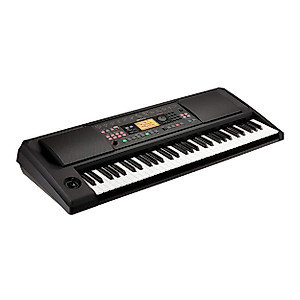 Korg EK50L Keyboard with High-Output Speakers Bundle with Music Light, Flip-Top Bench and Focus Book with CD (4 Items)
