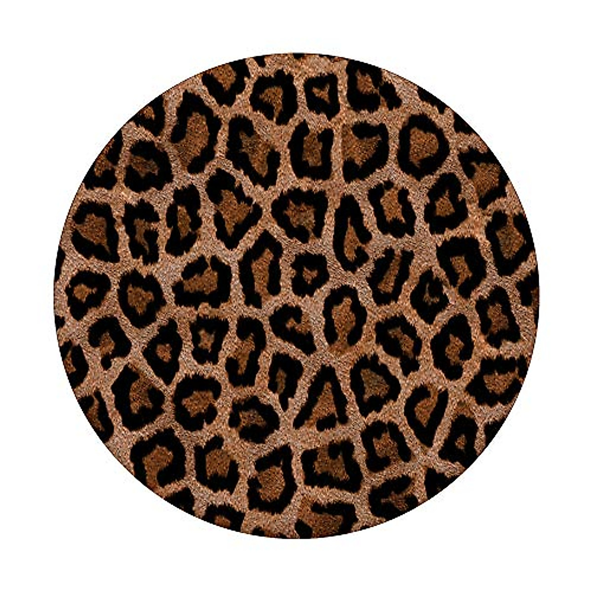 Cell Phone Button Holder Pop Out Knob Brown Leopard Print PopSockets PopGrip: Swappable Grip for Phones & Tablets