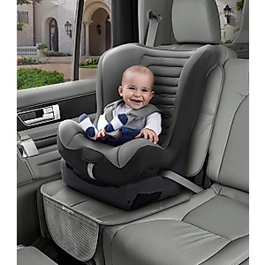 Tike Smart Premium Car Seat Protector (Gray (Grey), High Back)