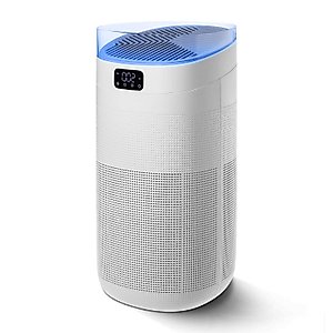 Compass Home Smart Air Purifier - H13 HEPA Filter 3-Stage Air Filtration for Allergies, Pollen, Dust, Odors, Smoke, Pet Dander, Bacteria with Auto Air Sensor and Sleep Mode for Large Room Air Purifier