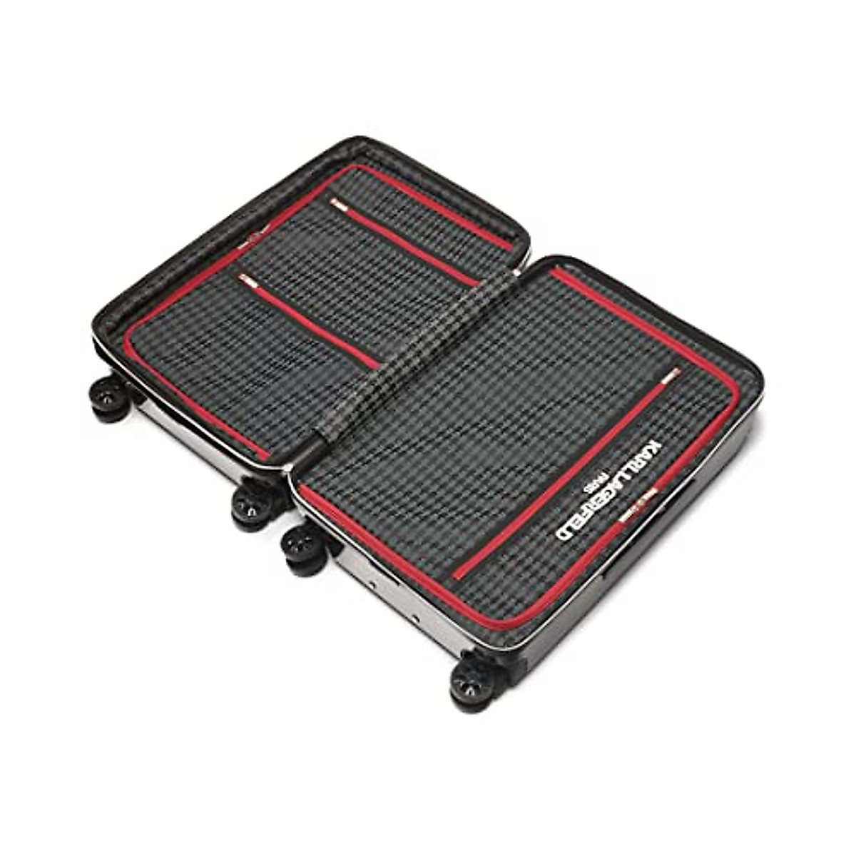 Karl Lagerfeld Paris Flowers 25" Upright Luggage, Black