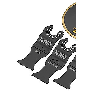 DEWALT Oscillating Tool Blades Kit, 5-Piece (DWA4216) , Black