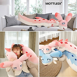 MOTTLEDI Weighted Giant Chillet Stuffed Animal, Pal-World Plush Toys, Cute Chillet Cuddle Pillow Dolls, Large Stuffed Animals 4FT, Stuffed Animals for Girls (Chillet 47 Inch)