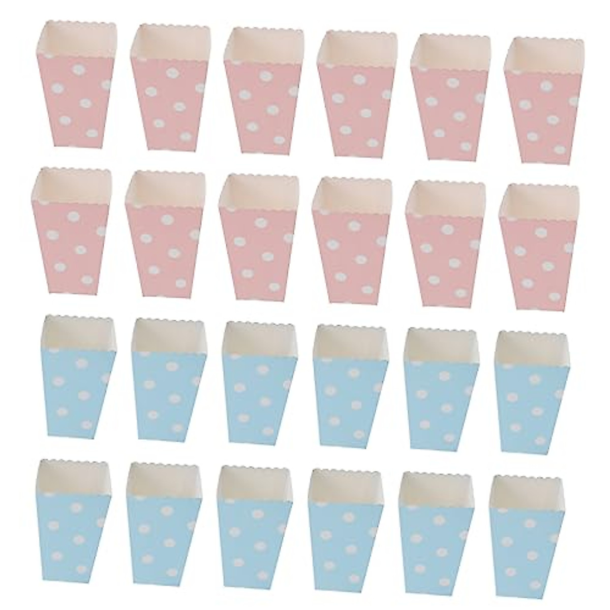 Gadpiparty 24pcs Popcorn Boxes Popcorn Box Popcorn Cups Paper Candy Container Basket Sandwich Container Snacks Container Nacho Containers Paper Storage Containers Party Snack Buckets Carton