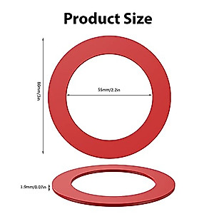 Flush Valve Seal for Mansfield, 3 Pack Upgraded Silicone Material Toilet Tank Gasket Replacement Parts for 210 and 211, Equivalent to 630-0030