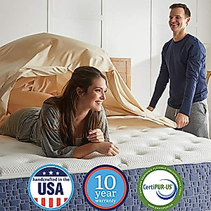 American Bedding 11 Inch Hybrid Mattress, Gel Memory Foam and Innerspring Support, Medium Firm Feel, King