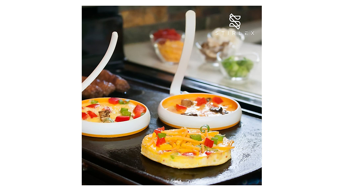 STIRLEX Silicone Egg Rings Set - Nonstick & Durable