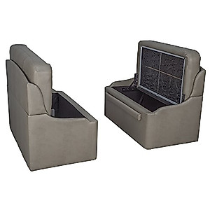 RecPro 42" Dinette Booth Set with Table and Leg, Includes Two Dinette Booths for RV's | 5th Wheel Camper Dinette Seating with Bed Conversion, Table and Table Posts