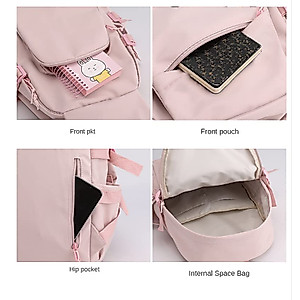 Kaeosroa Kawaii Backpack for Women Cute Aesthetic Durable Laptop Backpacks School Bag Bookbag Outdoor Sport Travel Bag Girls (light green)