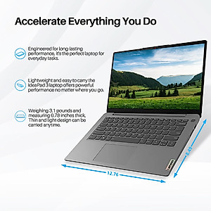 Lenovo 2023 Latest 14" FHD IdeaPad 3 Laptop, AMD Ryzen 7 5700U (8-Core, Up to 4.3 GHz), 20GB RAM, 1TB SSD, AMD Radeon Graphics, Business, Wi-Fi 6, Fingerprint, Backlit Keyboard, Windows 11 Home