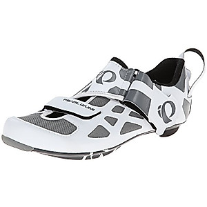PEARL IZUMI Women's W Tri Fly V Carbon W/b Tri Cycling Shoe, White/Black, 40 EU/8.4 B US