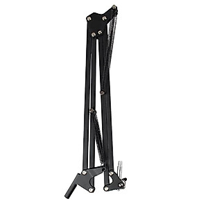 Vault MS126-1 Microphone Boom Scissor Extendable Arm Stand for Dynamic and Condenser Microphone with Mic Clip Holder & Table Mounting Clamp