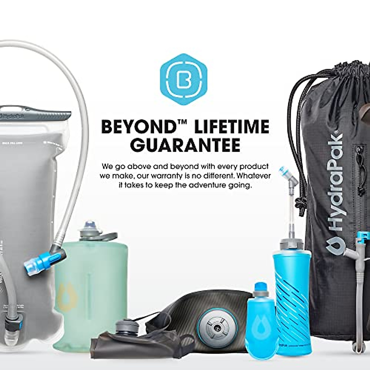 Hydrapak A262 Shape-Shift Low-Profile Water Bladder/Reservoir for Hydration Backpacks, 2-Liter (75 oz.), High Flow Bite Valve, Safe & Reliable, Clear