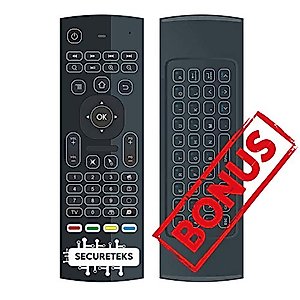 New 2021 Formuler CC 4K Hybrid UHD + ATSC Ultra Media Receiver 2GB Ram 16GB Memory+ Bonus Secureteks Premium AirMouse with Keyboard and Backlit.