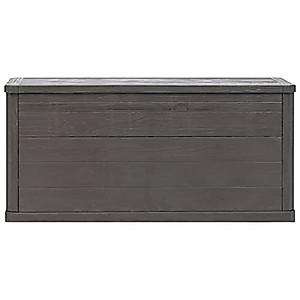 BIGBARLEY Deck Box ,Outdoor Storage Box for Patio Cushion, Pillows, Pool Toy, Garden Tool and Hose Storage,Patio Storage Box 74 gal Brown