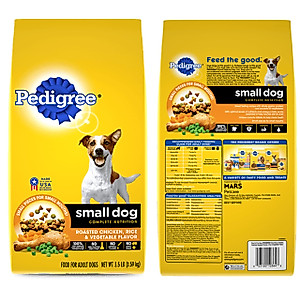 ILC Buy Small Dog Dry Food Bundle | Includes 1 Bag of Dry Adult Small Breed Chicken, Rice & Vegetables Flavor (3.5 LB)| Plus Carrot Dog Toy and a Booklet