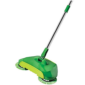 Green Spiral Sweep Push Broom