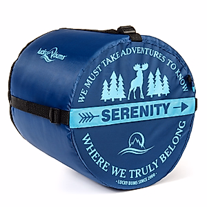 Lucky Bums Serenity ll | Mummy Sleeping Bag, Blue, 74 in (175.74BL)