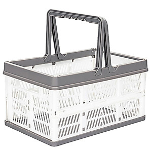 Hemoton Woven Baskets Collapsible Storage Bins Snack Stackable Storage Bins Shopping Basket Wicker Hamper Snack Containers Blanket Storage Basket White Hollow Out Dish Lifter Office
