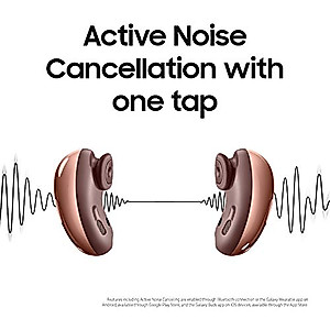 SAMSUNG Galaxy Buds Live True Wireless Bluetooth Earbuds w/ Active Noise Cancelling, Charging Case, AKG Tuned 12mm Speaker, Long Battery Life, US Version, Mystic Red