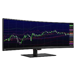 Lenovo - 61D5RAR1US ThinkVision P44w-10 43.4 WQUXGA WLED LCD Monitor - 32:10 - Raven Black - Vertical Alignment (VA) - 1.07 Billion Colors - 380 Nit Typical, 450 Nit Peak - 4 ms Extreme Mode