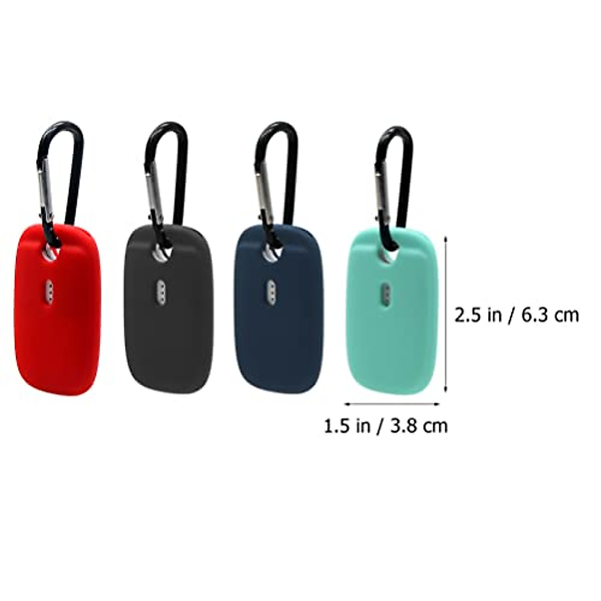 Locator Skin Protector Case 4pcs Compatible for Tile Pro 2022 Anti- Lost Loop with Keychain Ring Holder Tracker Finder Locator Anti- Lost Protector Holder