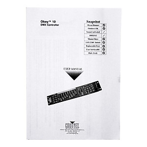 Chauvet Obey 10 LED Universal DMX-512 Lighting Controller + 10' + 25' Cables