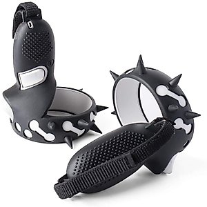 NIUVR Touch Controller Grip Cover Compatible with Quest 2 VR Accessories, Anti-Throw Protective Handle Sleeve with Nylon Adjustable Knuckle Strap
