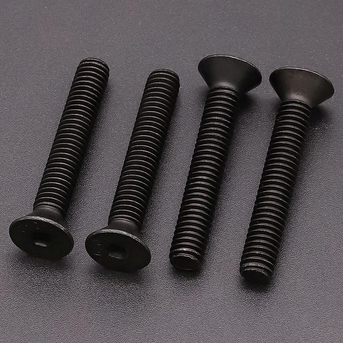 RoyceMart 5/16"-18 x 1-1/2 inch Flat Head Socket Cap Screws Grade 10.9 Alloy Steel, Black Oxide, Counterskunk Head, Full Thread, Pack of 10