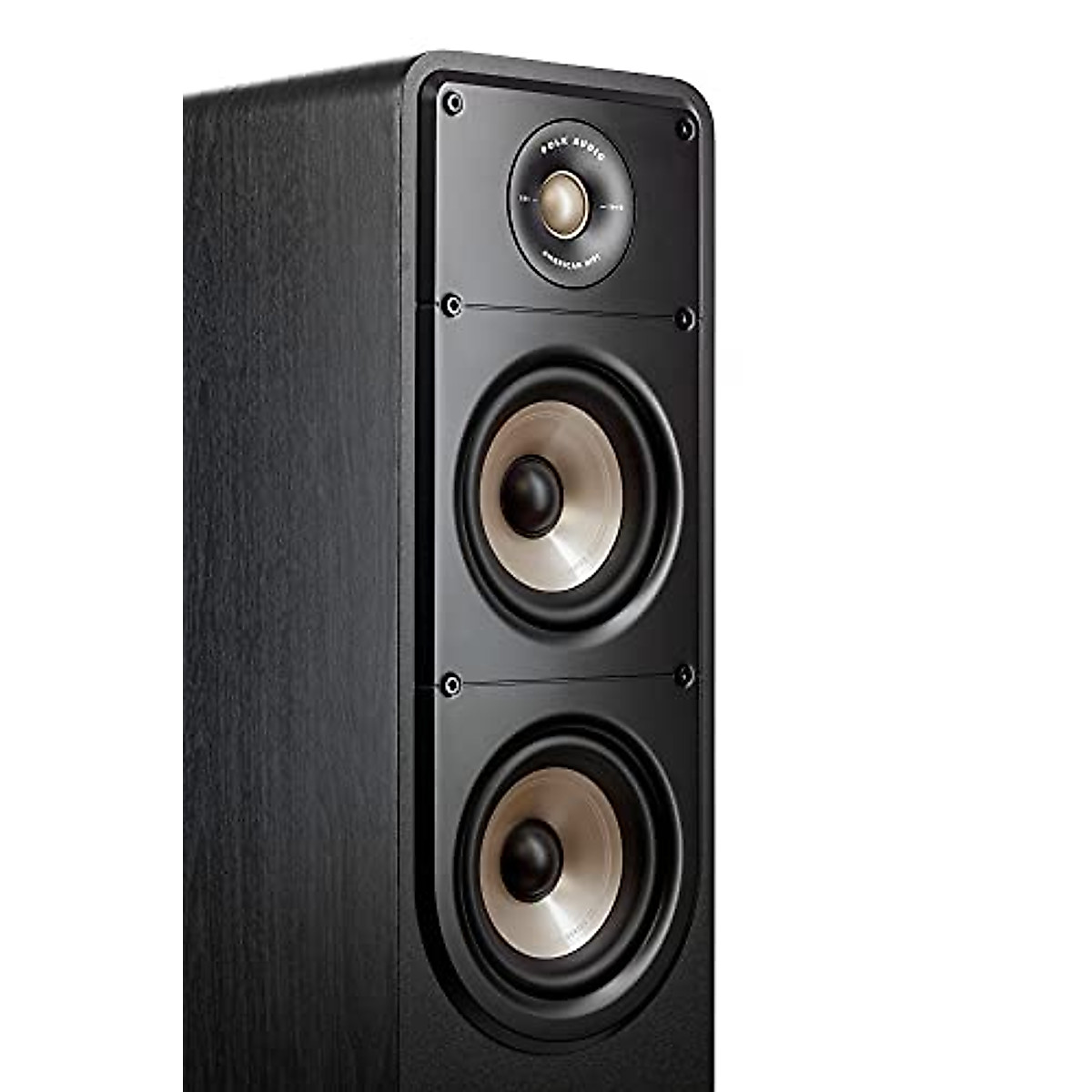 Polk Signature Elite ES55 Tower Speaker - Hi-Res Audio Certified, Dolby Atmos & DTS:X Compatible, 1" Tweeter & (2) 6.5" Woofers, Polk Power Port Technology for Effortless Bass, Stunning Black