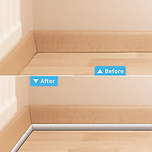 Art3d 10Ft Flexible Trim Caulk Strip, Peel and Stick Trim for Molding, Tile Edge, Ceiling, Wall Corner in White