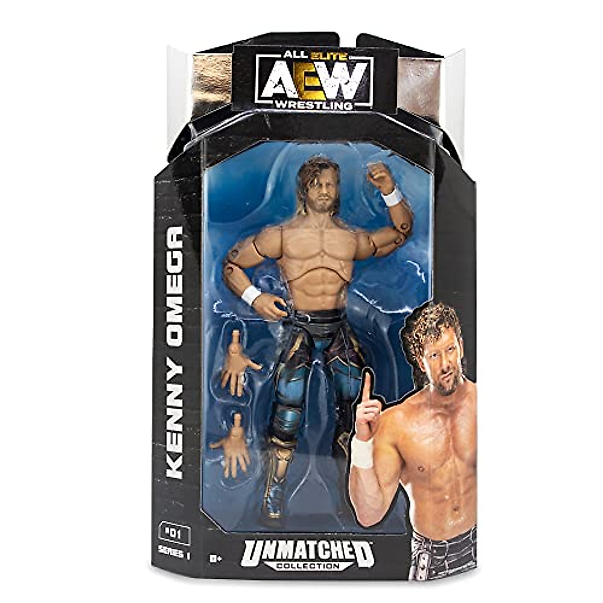 All Elite Wrestling Kenny Omega Action Figure - AEW Unmatched Collection Figure - Series 1