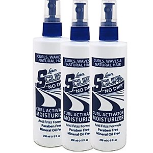 Lusters S-Curl Activator/Moisturizer No Drip 8 Ounce (235ml) (3 Pack)