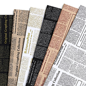 Whaline 90 Sheet Vintage Newspaper Tissue Paper Set Old Newsprint Gift Wrapping Paper 6 Designs Retro Kraft Magazine Art Craft Tissue for Wedding Birthday Party Decor, 13.7 x 19.6 Inch