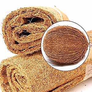 Hamiledyi 2Pcs Reptile Carpet Natural Coconut Fiber Carpet Mat for Pet Terrarium Liner Reptile Supplies for Lizard Snake Chamelon Turtle Bedding Bunny Rabbit Mat