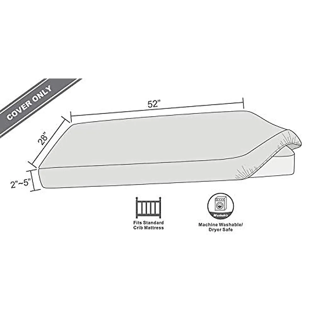 Super Soft Stretchy Fitted Crib Bed Sheet for Standard Crib and Toddler Mattress by BlueSnail (Dark Blue)