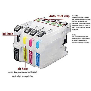 Buyink LC201 LC203 Empty refillable Ink Cartridge for Brother MFC-J460DW J480DW J485DW J680DW J880DW J885DW MFC-J4320DW J4420DW J4620DW J5620DW Printer