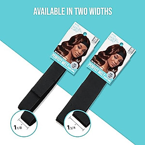 KISS Colors & Care Perfect Melt Elastic Band 1-⅛” - Soft & Stretchy, Perfect Pressure, Lightweight, Comfortable, Non-Slip Ideal For Melting Lace Frontals, and Laying Edges, Suitable For All Hair Types