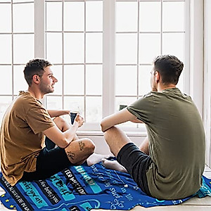Gifts for Brother Fathers Day Blanket - Brother Gifts from Sister - Brother Gifts - Gifts for Brother Adult - Brother Birthday Gift - Big Brother Gift Throw Blankets 60x50 Inch