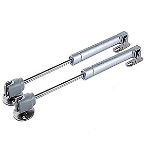 2Pcs 40N/8.8lb Gas Strut Lift Support Cabinet Door Lift Pneumatic Support(Silver)