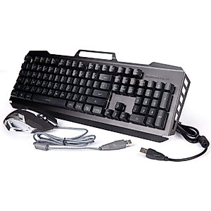 HJJWL Gaming Keyboard and Mouse, Gaming Keyboard and Mouse Wired Keyboard with Backlight Keyboard Silent Gaming Mouse Set for PC Laptop