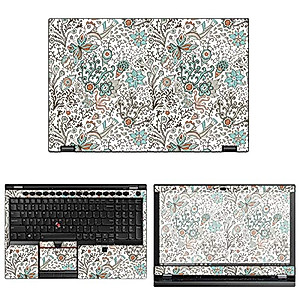 Decalrus - Protective Decal Damask Skin Sticker for Lenovo ThinkPad P53 (15.6" Screen) case Cover wrap LEthnkpd15_P53-175