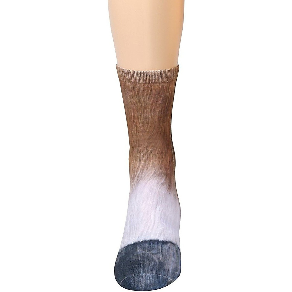 Tiaronics 3D Socks Unisex Adult Animal Paw Crew Socks - Sublimated Print (Horse)